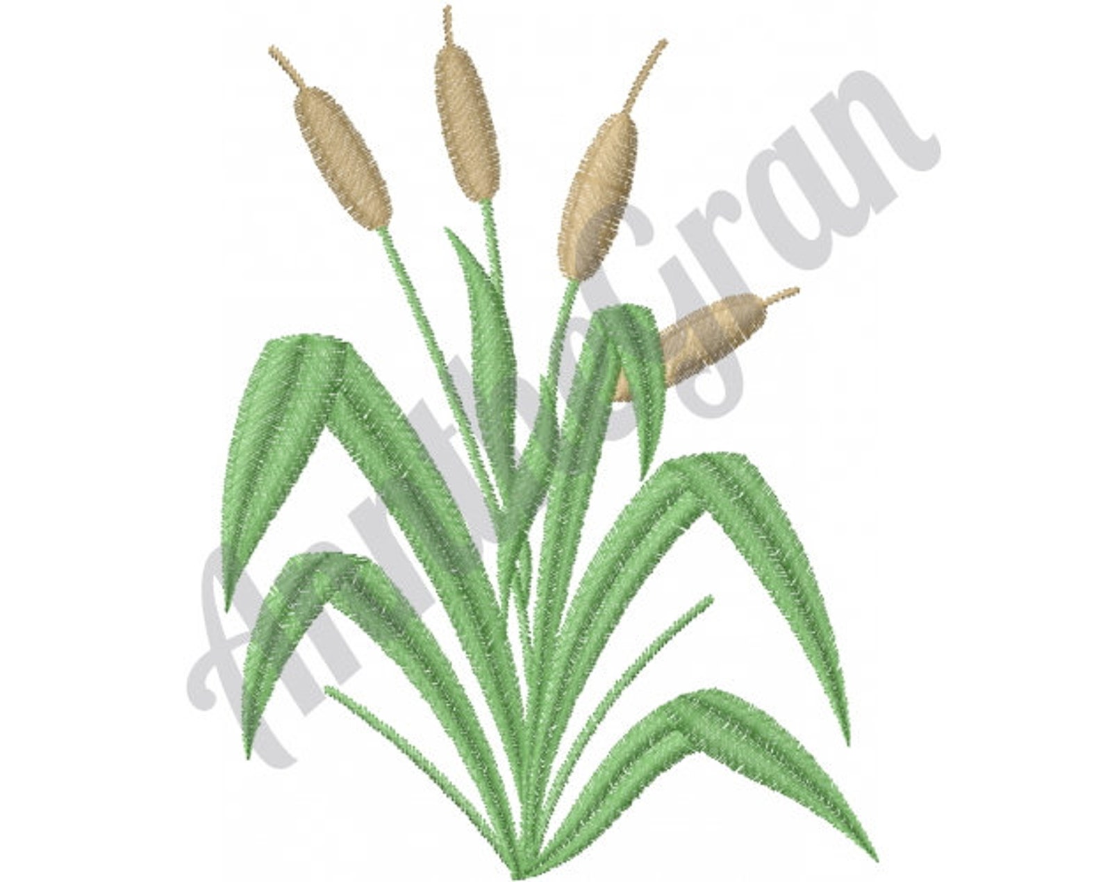 Cattails Embroidery Design. Machine Embroidery Design. Cattail Plant ...