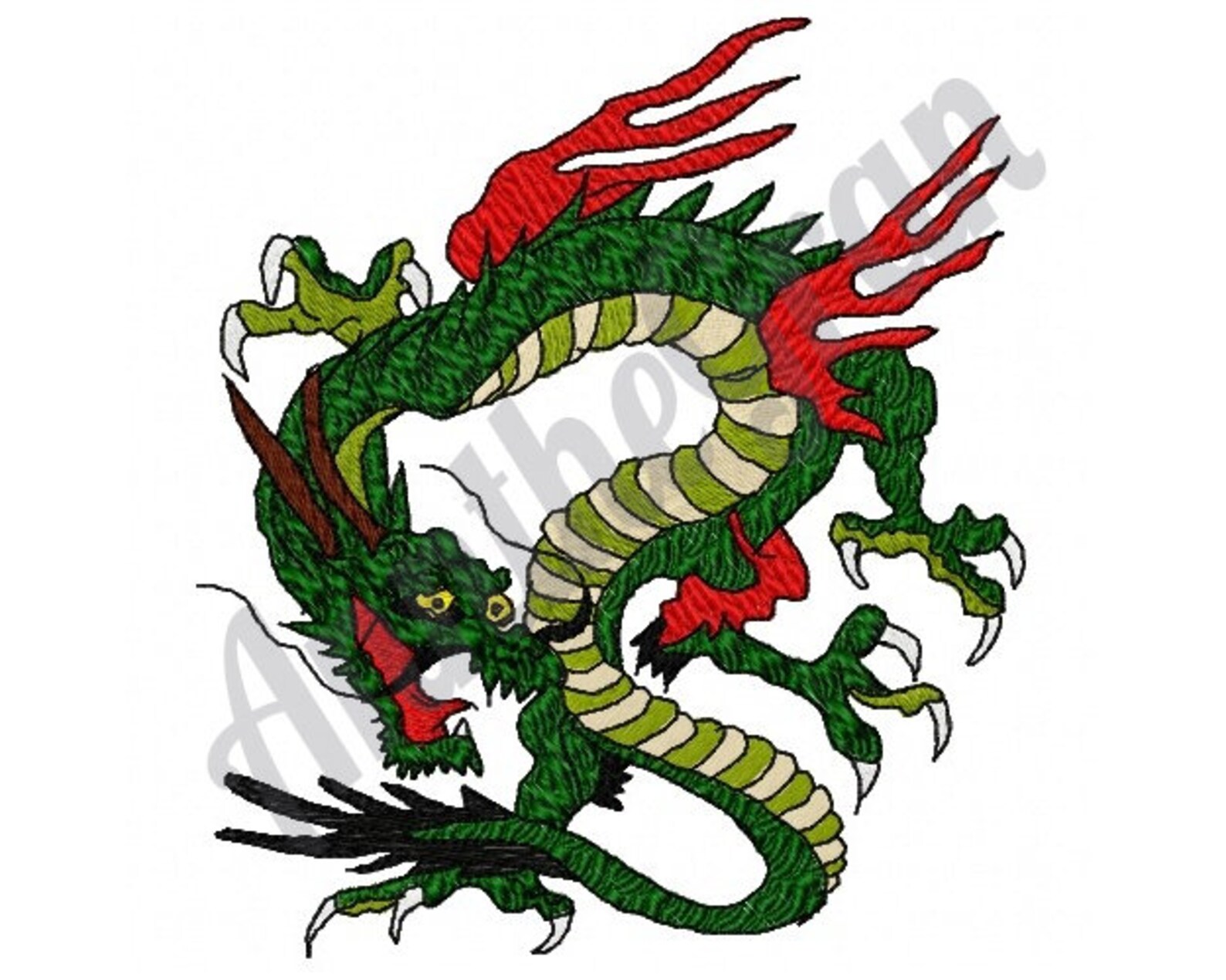Chinese Dragon Embroidery Design. Machine Embroidery Design. - Etsy