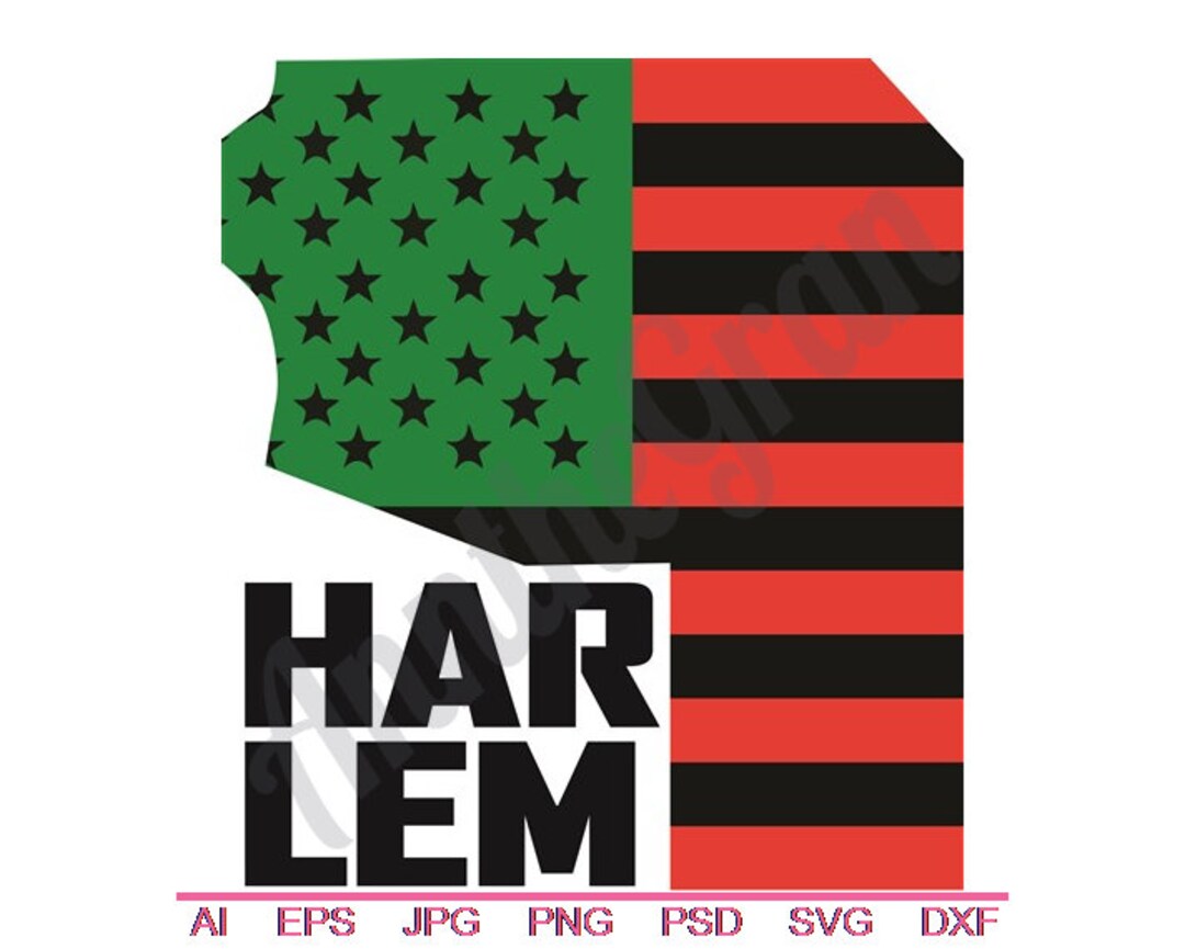 Harlem - Svg, Dxf, Eps, Png, Jpg, Vector Art, Clipart, Cut File - Etsy