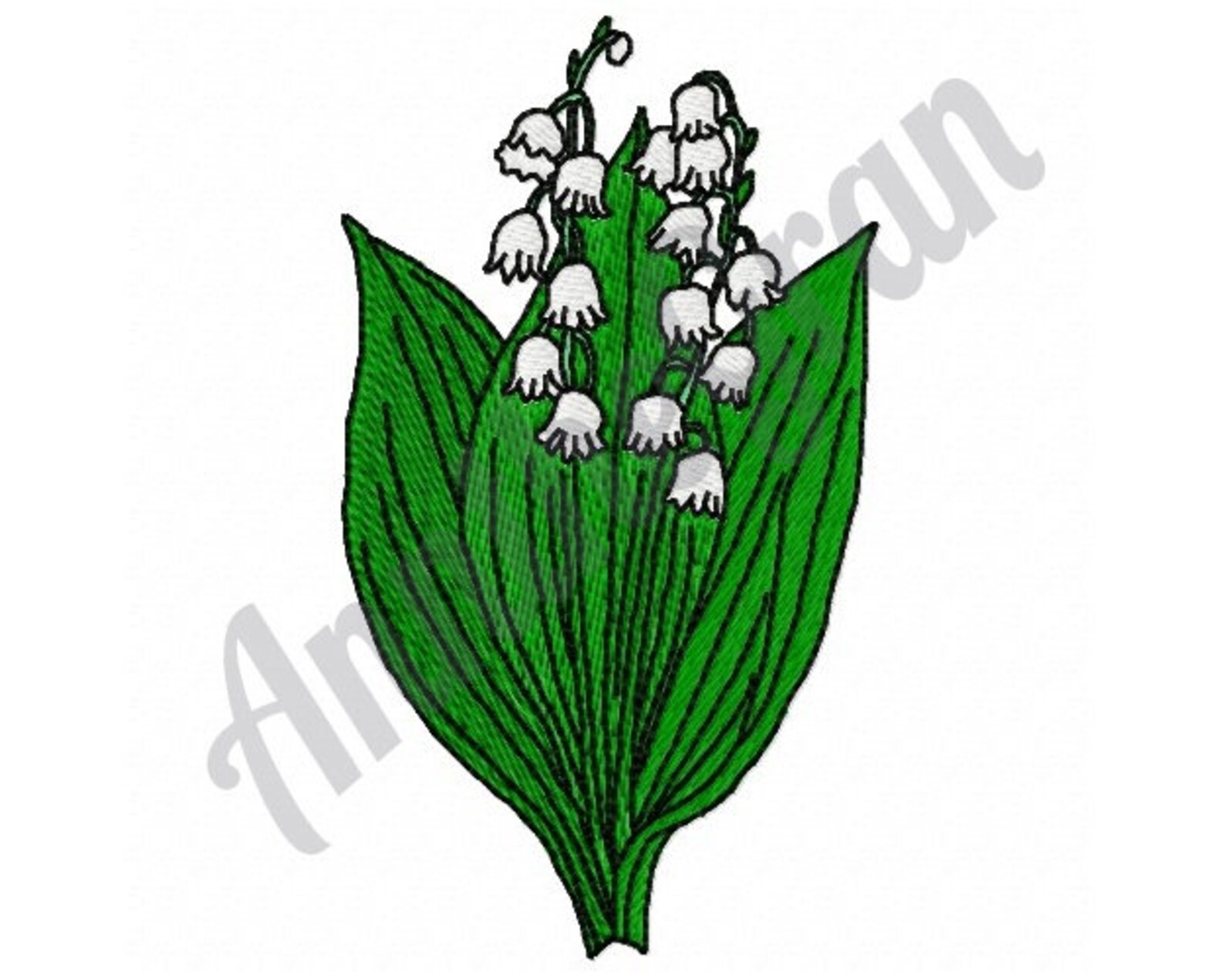 Lily of the Valley Embroidery Design. Machine Embroidery | Etsy