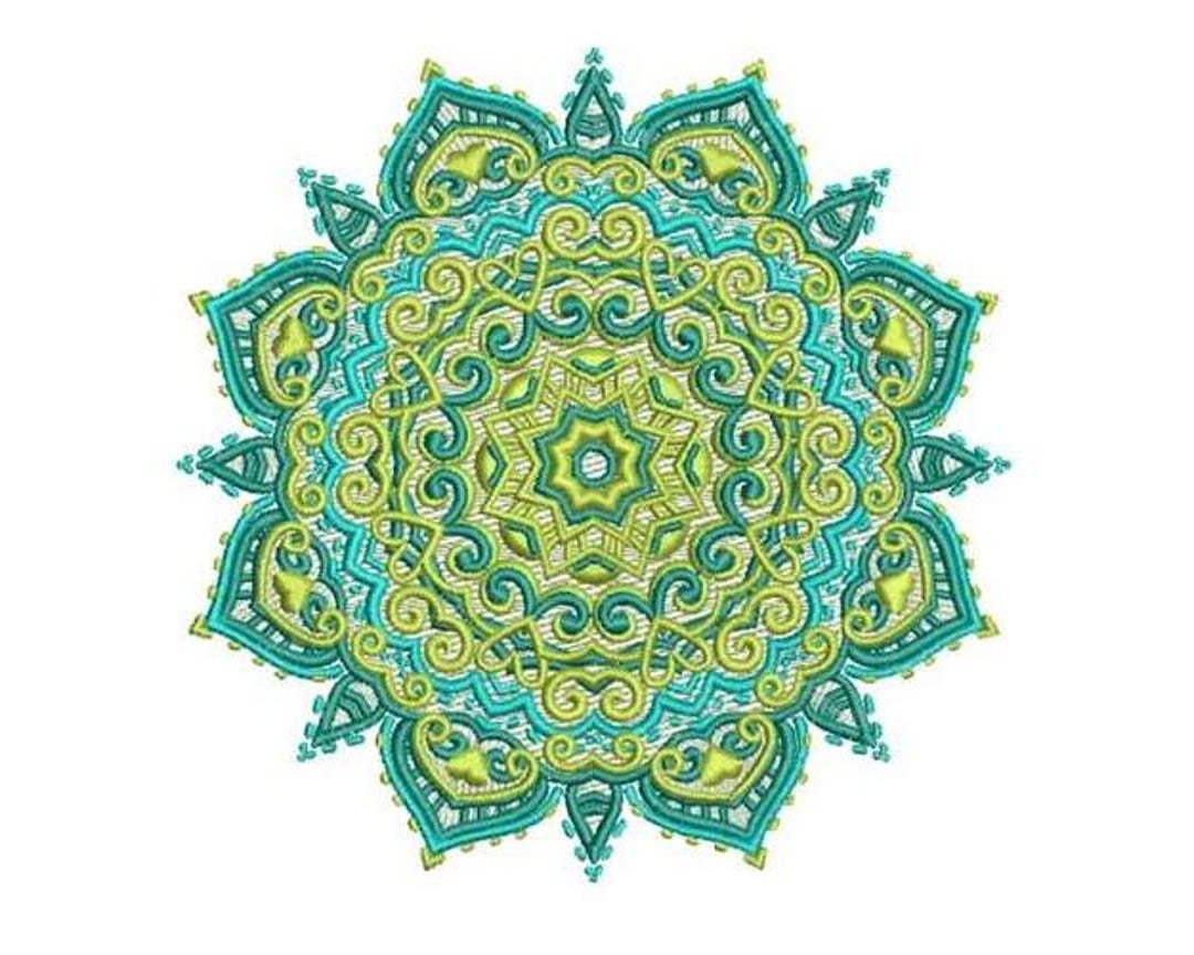 Mandala Figure - Machine Embroidery Design - Etsy