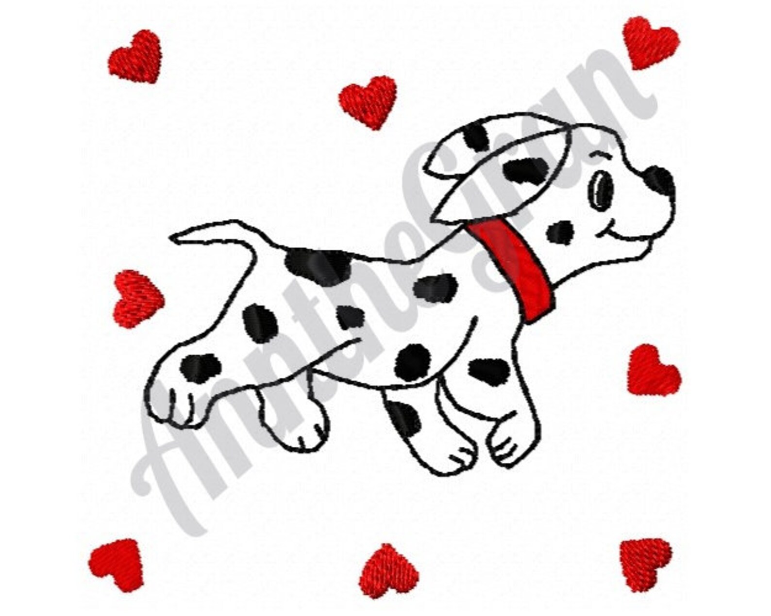 Dalmatian Puppy Embroidery Design. Machine Embroidery Design. | Etsy
