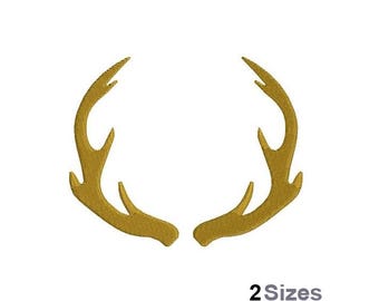 Deer Antlers Machine Embroidery - Etsy