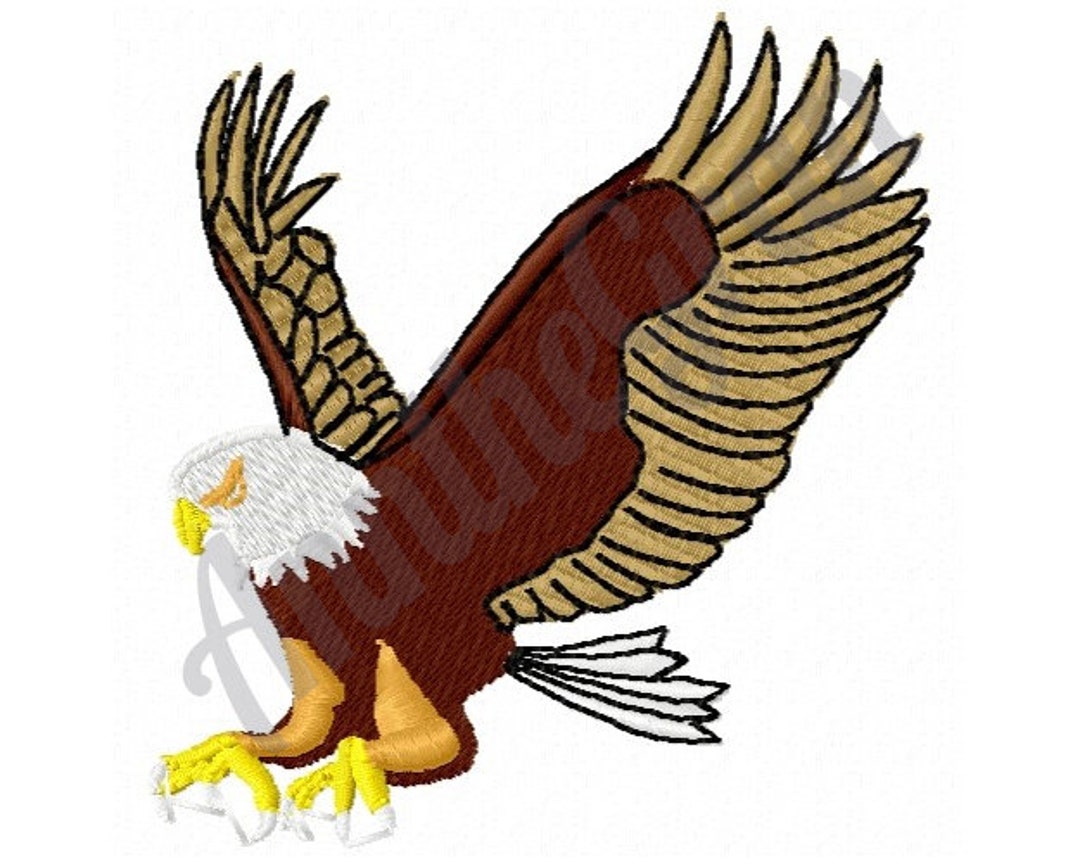 Bald Eagle Embroidery Design. Machine Embroidery Design. Flying Eagle ...