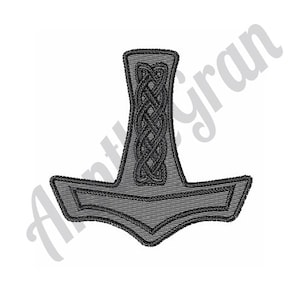 Norse Hammer Embroidery Design. Machine Embroidery Design. Thor's ...