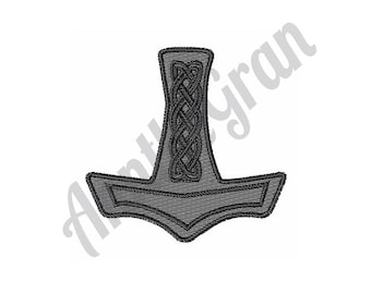 Thor's Hammer Machine Embroidery Design File - Etsy