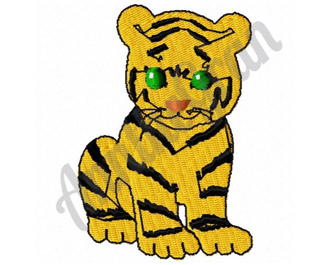 Baby Tiger Embroidery Design. Machine Embroidery Design. Little Tiger ...