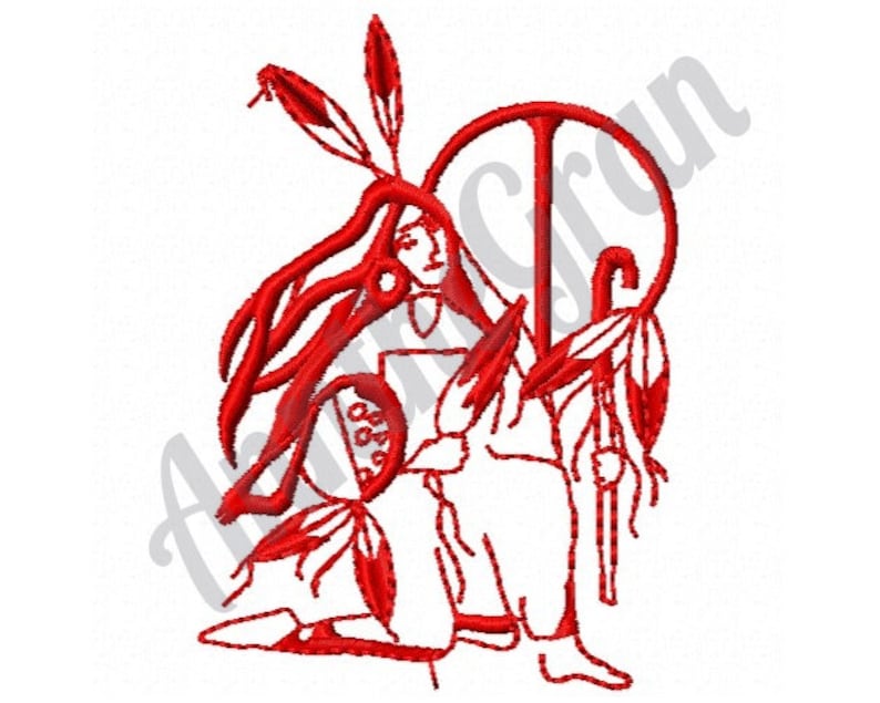 Indian Woman Embroidery Design. Native American Pattern. | Etsy