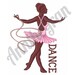 Ribbon Dancer Embroidery Design. Machine Embroidery Design. Ballerina ...