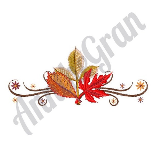 Machine Embroidery Designs Fall Border - Etsy