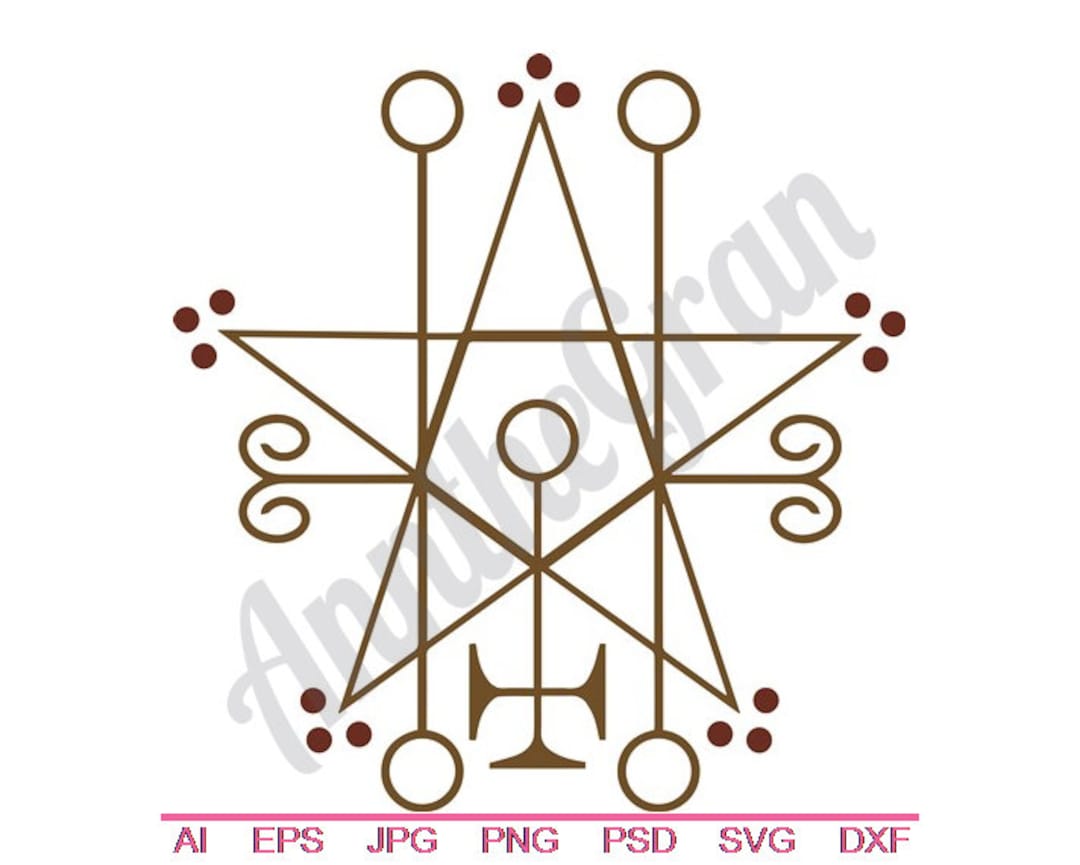 Astaroth Goetic Seal Svg, Dxf, Eps, Png, Jpg, Vector Art, Clipart, Cut ...