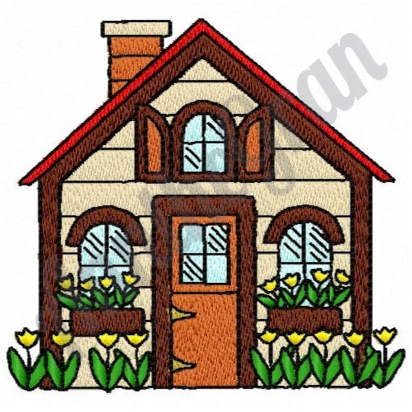 House Embroidery - Etsy