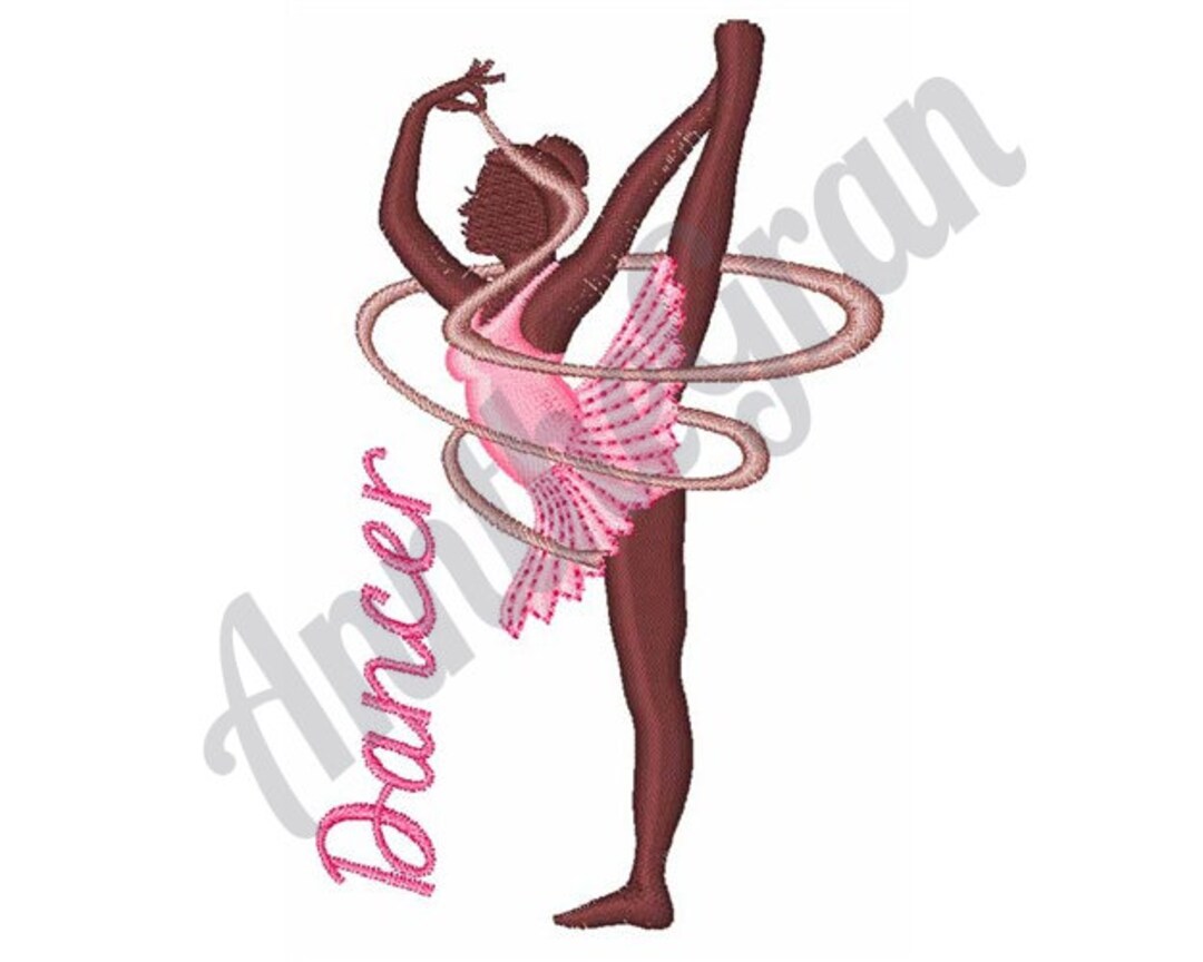 Ribbon Dancer Ballerina Embroidery Design. Machine Embroidery Design ...