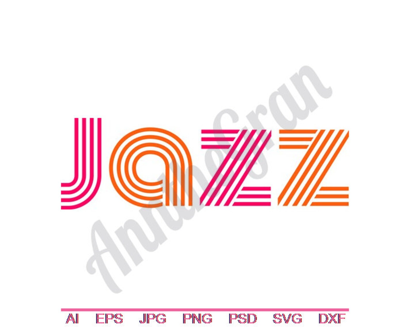 Jazz - Svg, Dxf, Eps, Png, Jpg, Vector Art, Clipart, Cut File, Jazz Svg ...