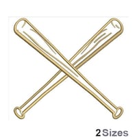 Crossed Baseball Bats - Machine Embroidery Design - Etsy