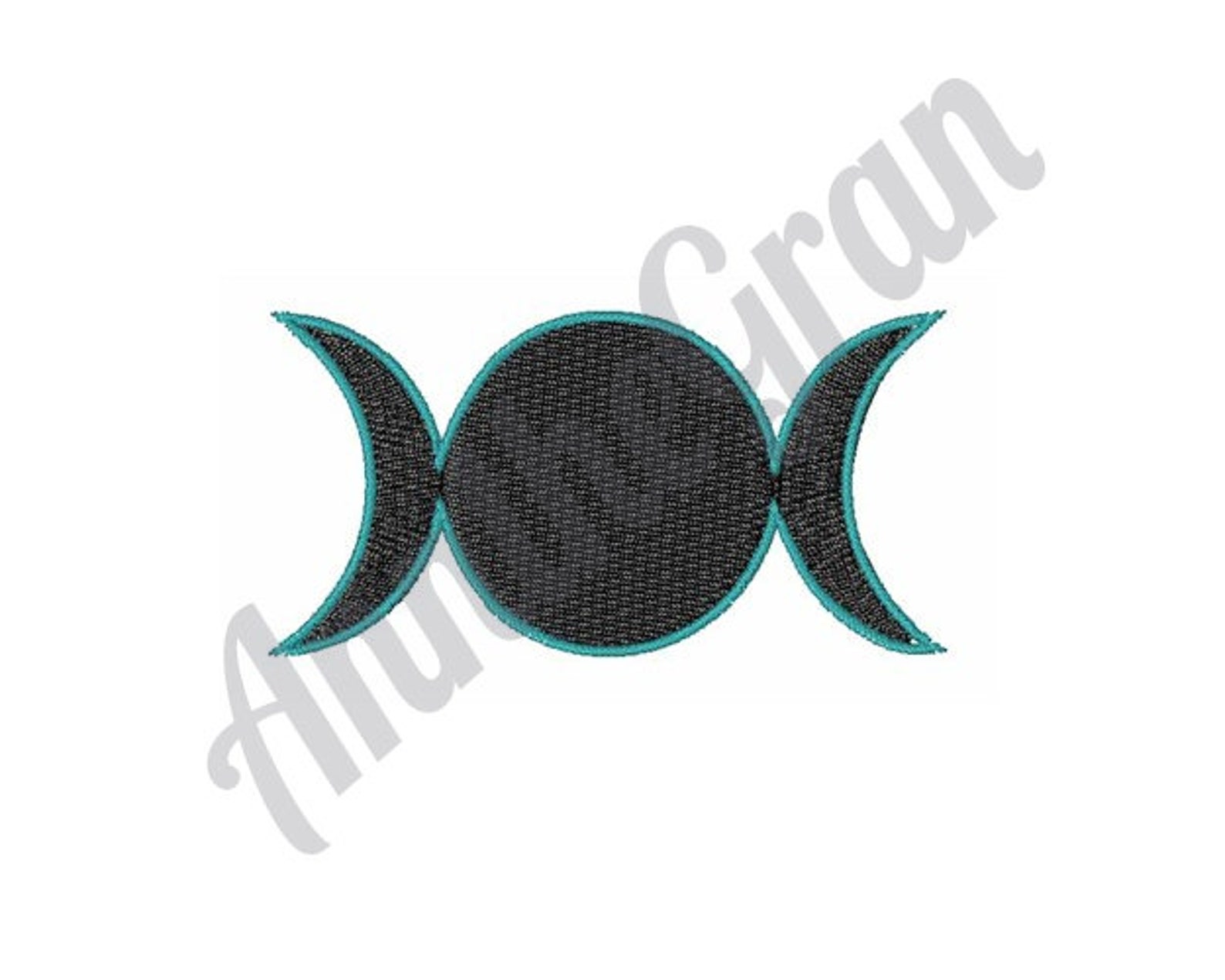 Phases of Moon Machine Embroidery Design Crescent - Etsy