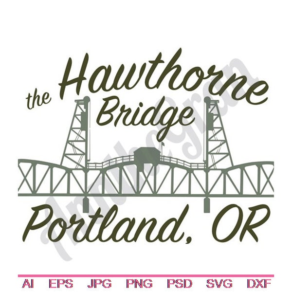 Portland Bridges Svg - Etsy