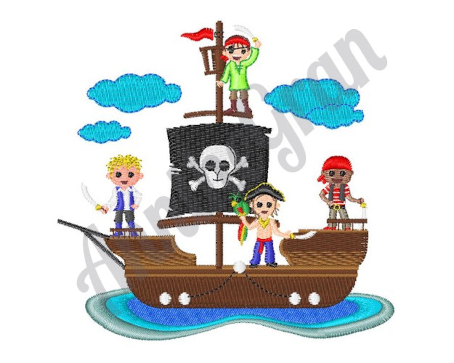 Pirates Machine Embroidery Design | Etsy