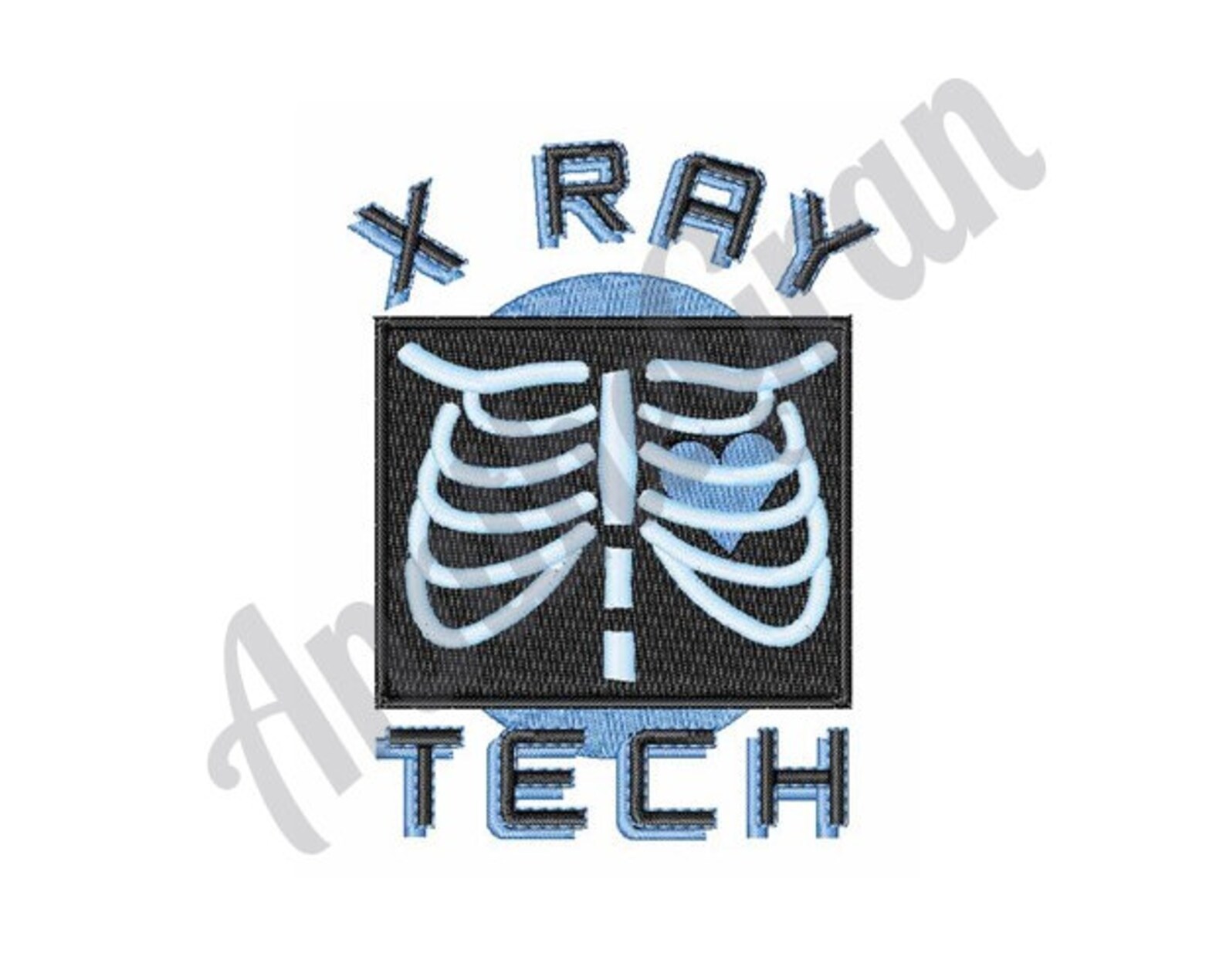 X-ray Tech Embroidery Design. Machine Embroidery Design. Röntgen ...