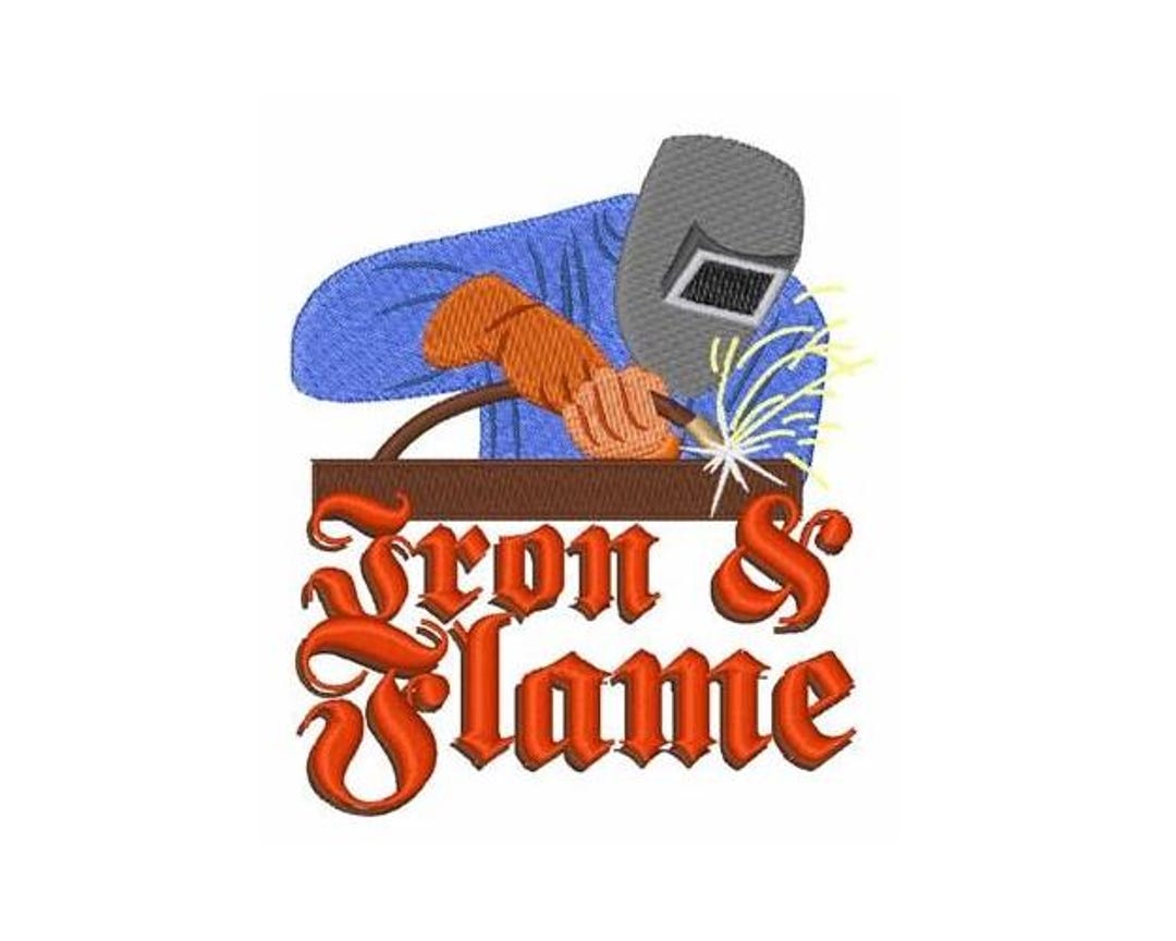 Iron & Flame - Machine Embroidery Design - Etsy