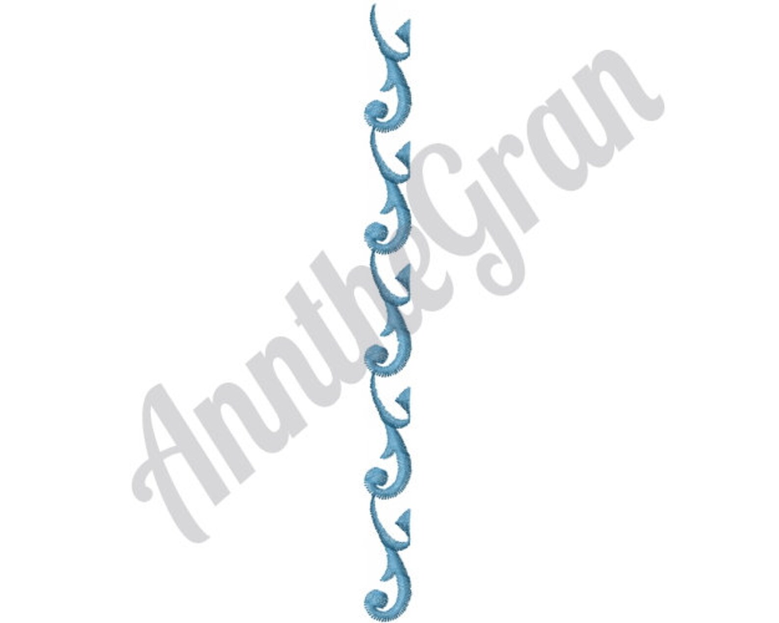 Swirly Border Embroidery Design. Border Embroidery Design. - Etsy