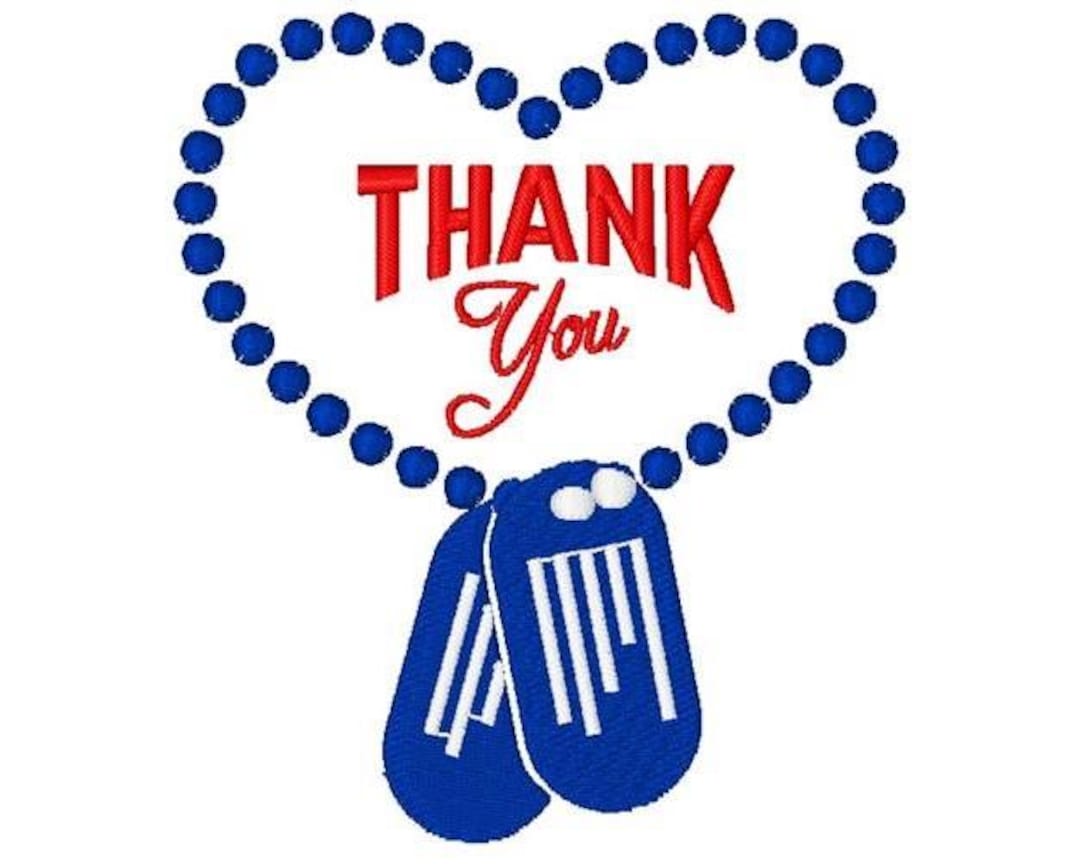 Thank You - Machine Embroidery Design - Etsy