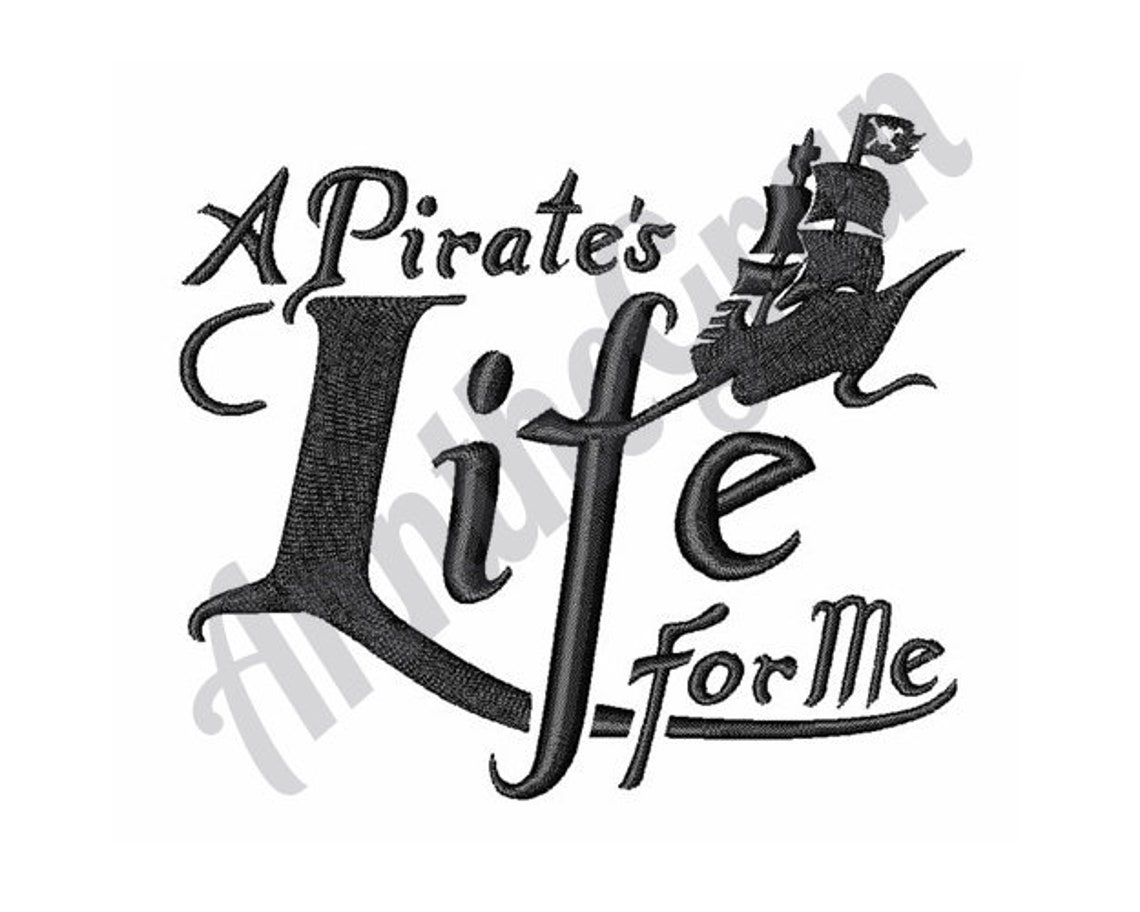 Pirate Ship Embroidery Design. Machine Embroidery Design. | Etsy