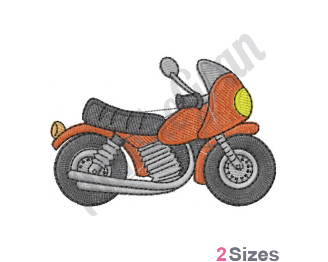 Motorcycle - Machine Embroidery Design. Sports Motorcycle Embroidery ...