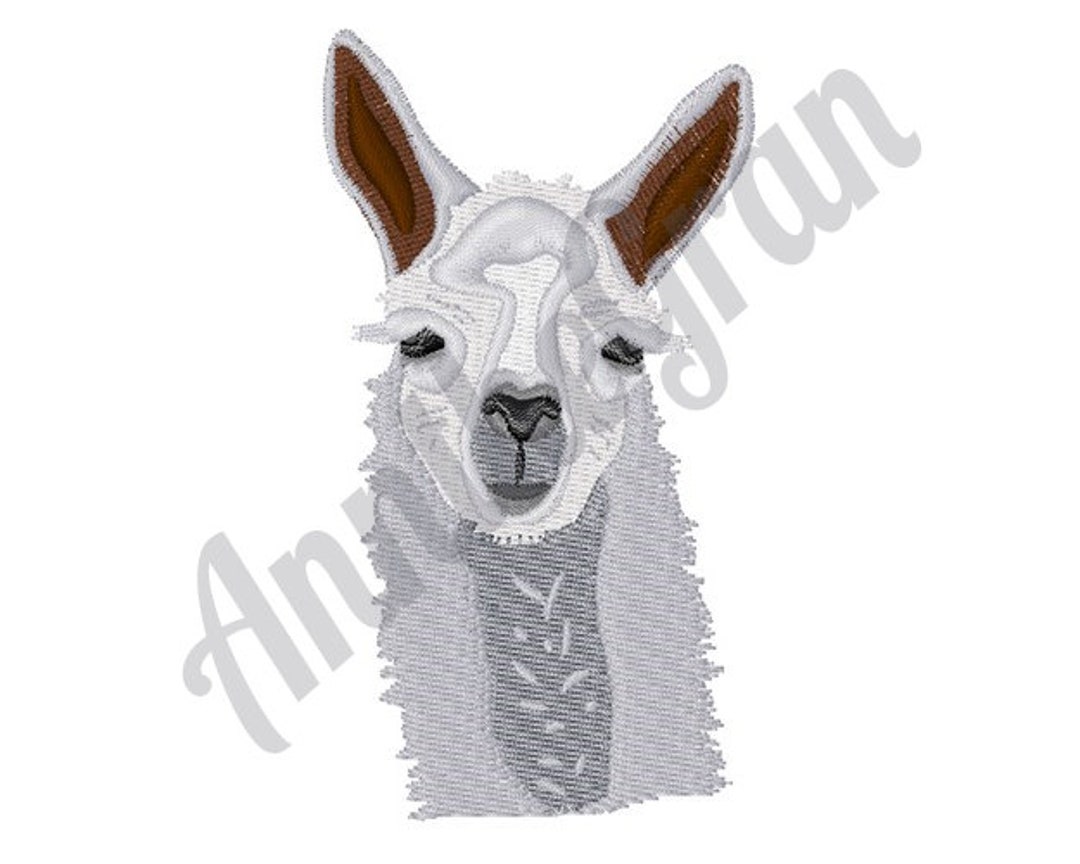 Llama Head Embroidery Design. Machine Embroidery Design. Llama ...
