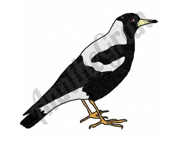 Magpie Embroidery Design. Machine Embroidery Design. Magpie - Etsy