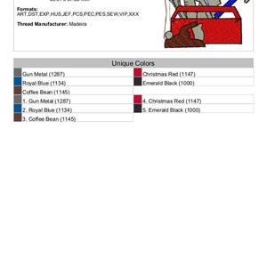 Construction Worker Tool Box Embroidery Design. Machine Embroidery ...