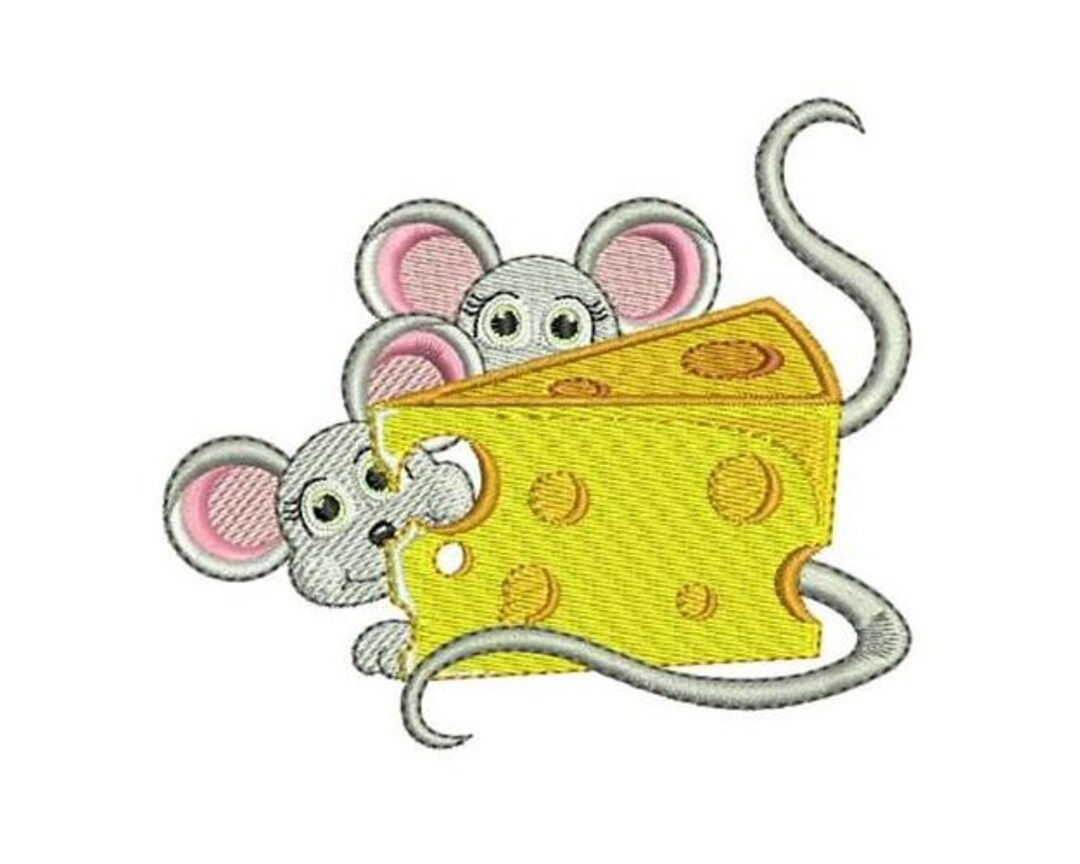 Cheese Mice - Machine Embroidery Design - Etsy