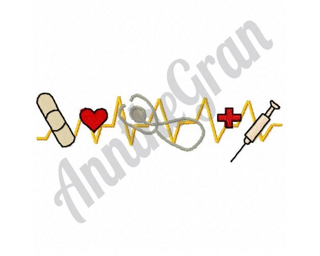 Medical Tools Embroidery Design. Medical Instruments Pattern. Machine ...