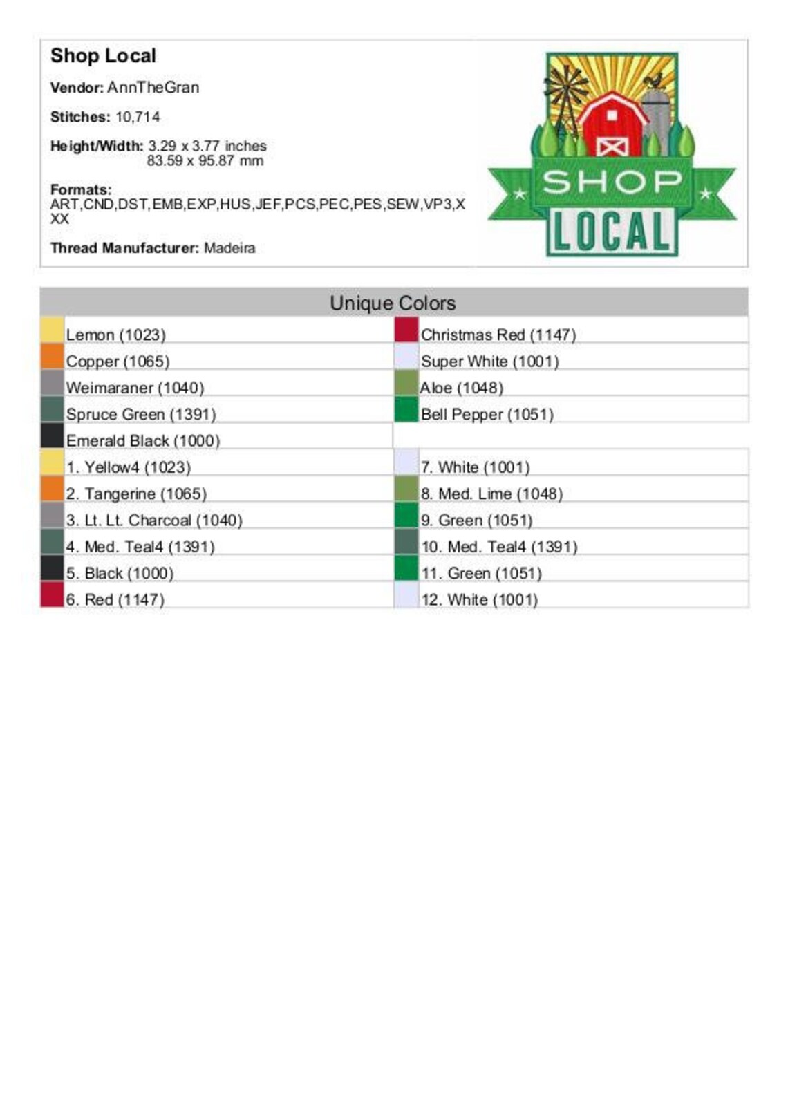 Shop Local Embroidery Design. Machine Embroidery Design. Local | Etsy