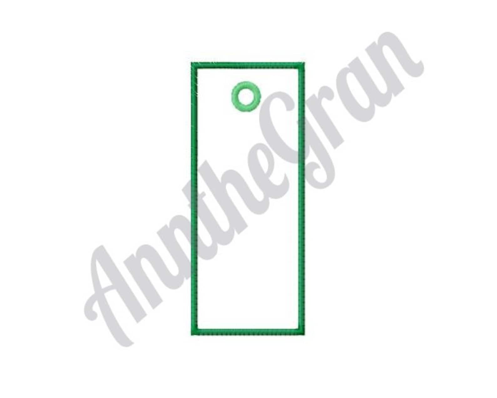 Blank Bookmark Embroidery Design. Machine Embroidery Design. Bookmark ...