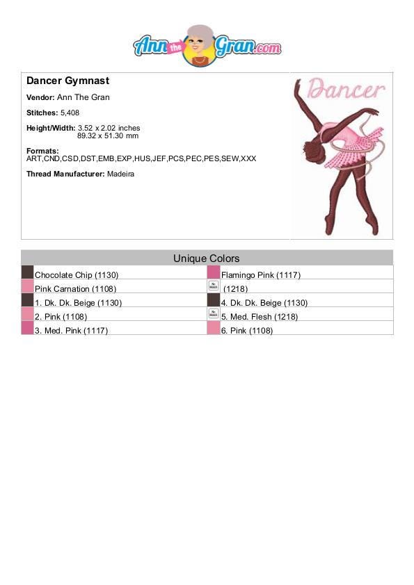 Ballet Dancer - Machine Embroidery Design, Ballerina Embroidery Pattern ...