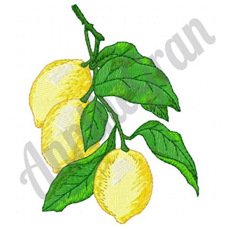 Embroidered Lemon - Etsy
