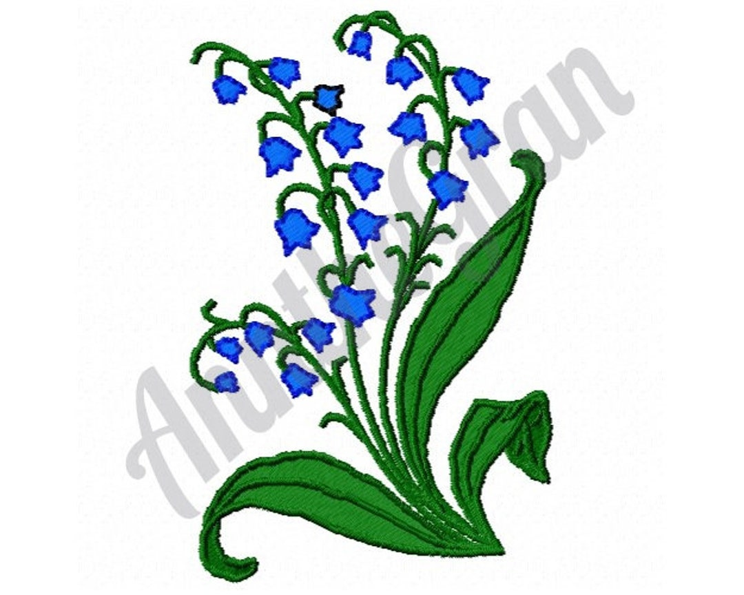 Bluebell Flower Embroidery Design. Machine Embroidery Design. Bluebells ...