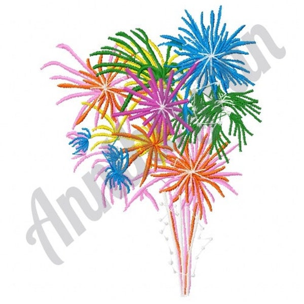 Fireworks Embroidery - Etsy
