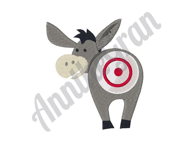 Funny Donkey Embroidery Design. Donkey Target Design. Machine - Etsy