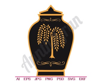 Urn Clipart Urn SVG Urn Silhouette Cremation Jar Cremate - Etsy Canada