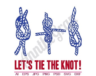 Tied the Knot Svg Dxf Eps Png Jpg Vector Art Clipart - Etsy