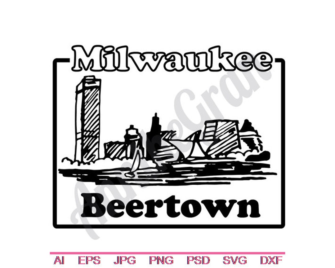 Milwaukee Svg, Dxf, Eps, Png, Jpg, Vector Art, Clipart, Cut File ...