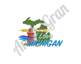 I Love Michigan - Etsy