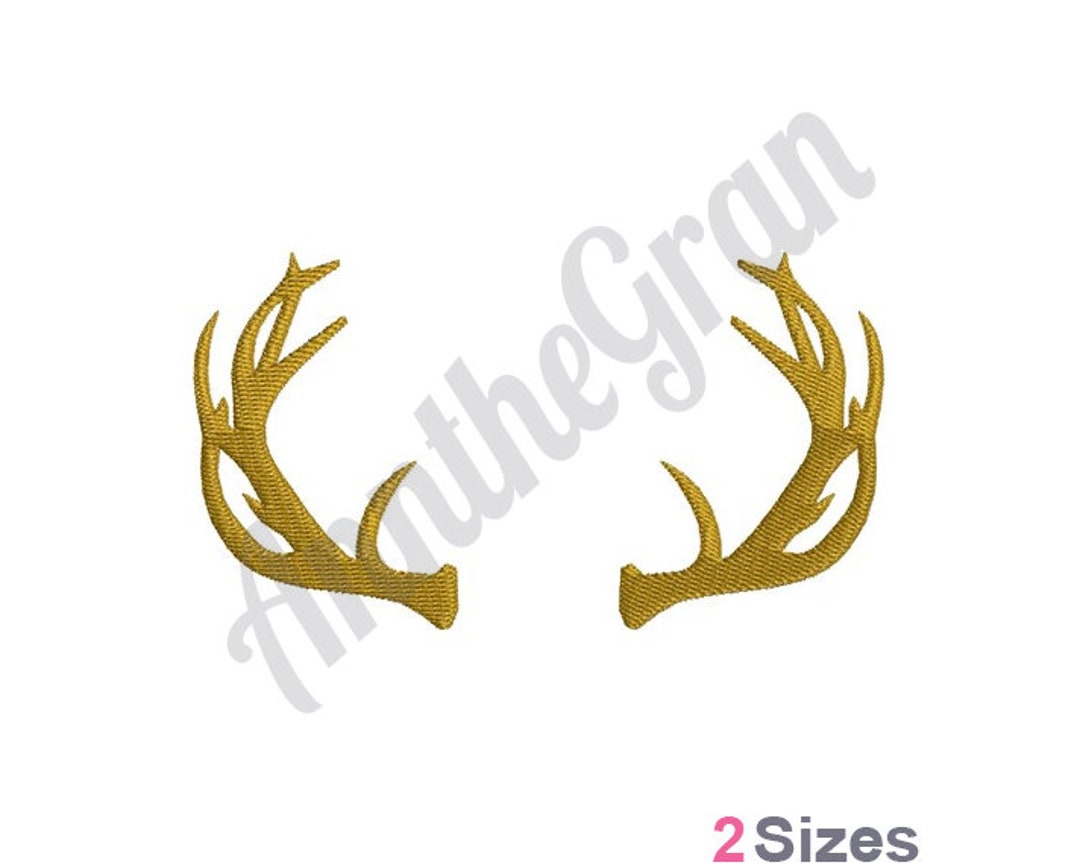 Buck Antlers - Machine Embroidery Design, Deer Antlers Embroidery ...