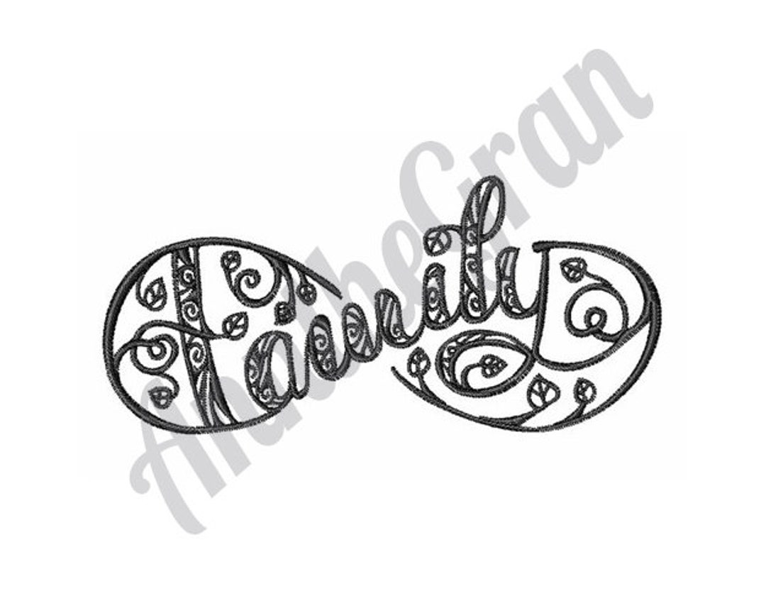 Family - Machine Embroidery Design. Thanksgiving Family Embroidery ...