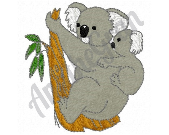 Sewing & Needlecraft Sewing & Fiber koala family embroidery file ...