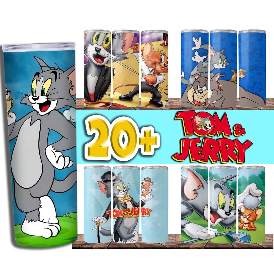 20 Tom and Jerry Tumbler Bundle Cartoon Tumbler 20oz Skinny - Etsy