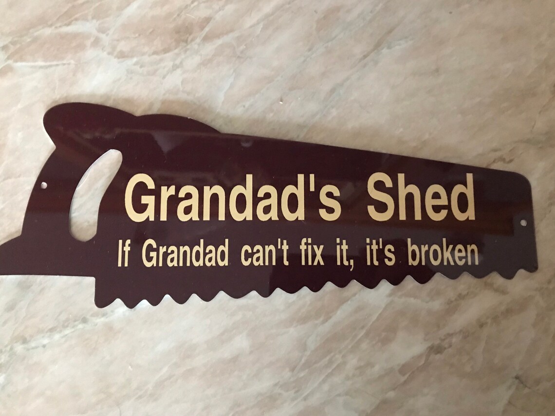 Metal Hand Saw Plaque Sign Personalise With Any Text - Etsy UK