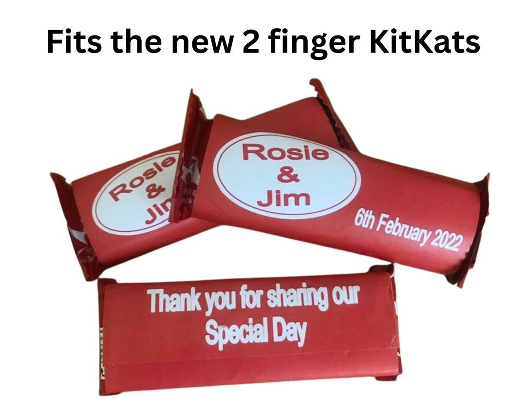 12 X Personalised Kitkat Wrappers - Etsy